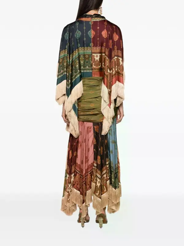 Zimmermann Valiant Paisley-print Fringed Maxi Dress