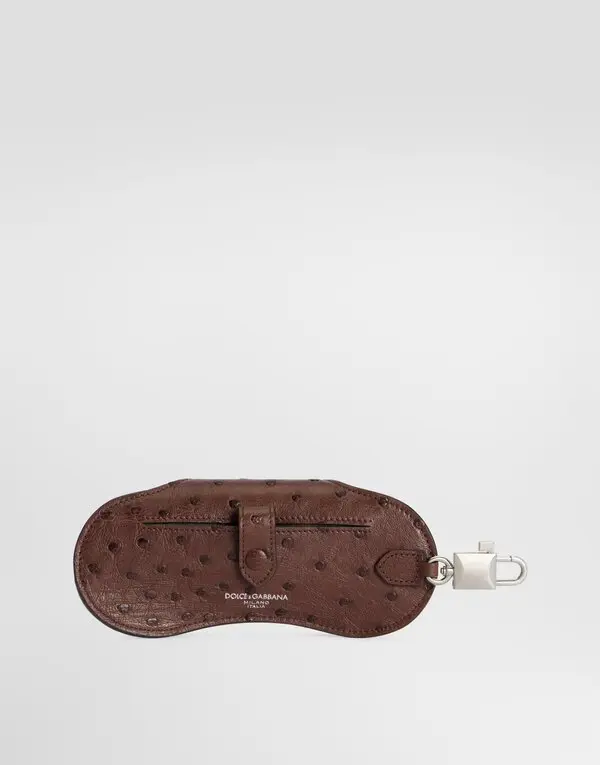 Dolce & Gabbana Ostrich Leather Eyewear Case