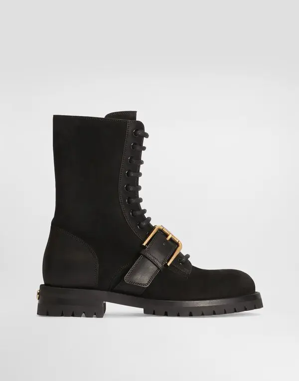 Dolce & Gabbana Suede Ankle Boots - Black