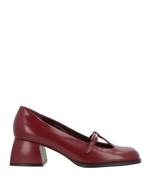 NODALETO Pumps Burgundy Size Leather