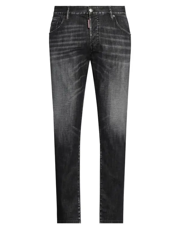 Dsquared2 Jeans Size Cotton, Elastane, Cow Leather