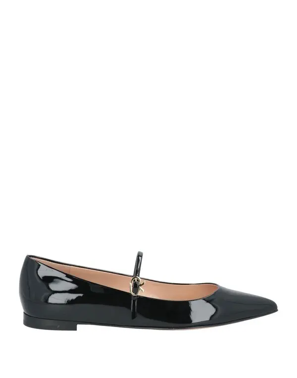 GIANVITO ROSSI Ballet Flats Size Leather - Black
