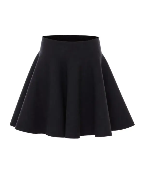 Alaïa High-waist Mini Knitted Skirt - Black