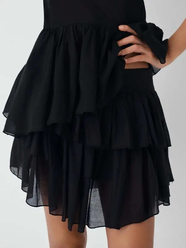 Gimaguas Joan Ruffled Mini Skirt