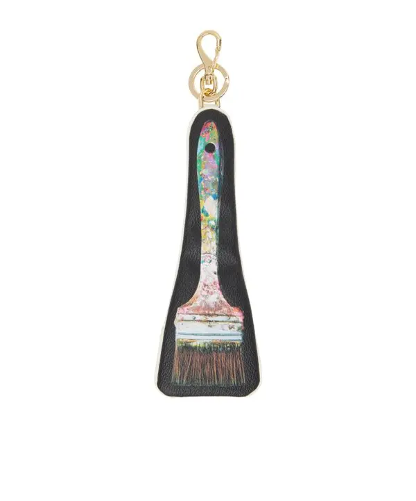 Undercover Paintbrush-print Leather Cardholder - Black