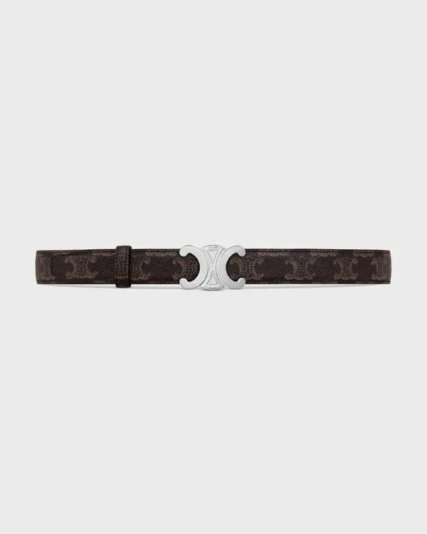 Celine Triomphe Buckle And Reversible Belt