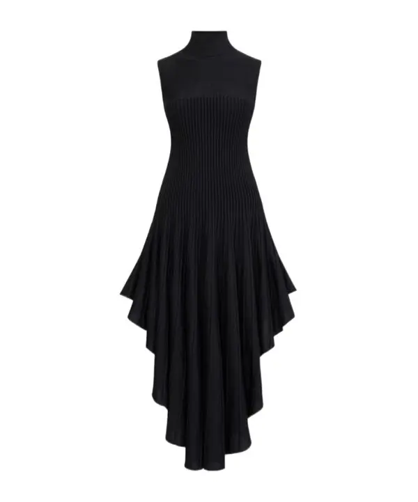 Alaïa Sculptural Pointed-corner Dress