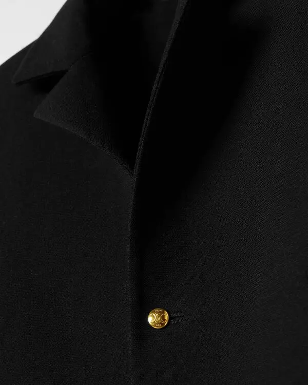 Celine Shrunken Jacket In Wool