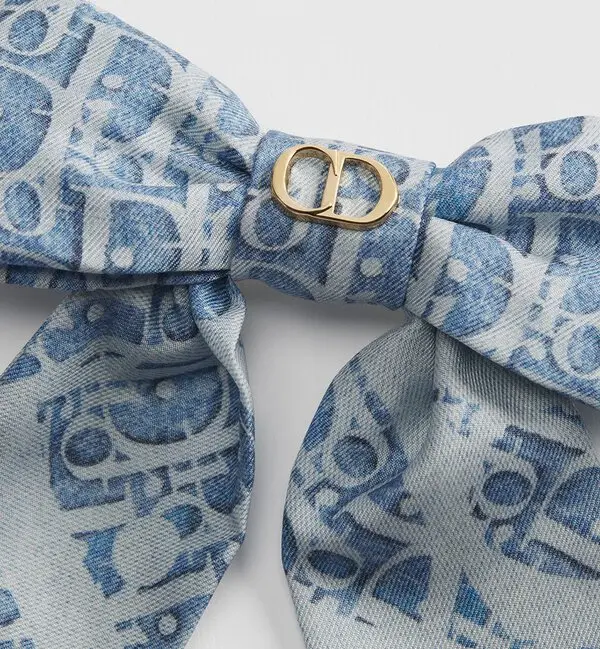 Dior Infini Denim Large Twist Bow
