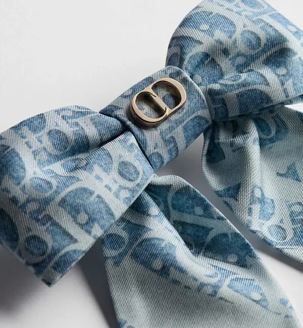 Dior Infini Denim Large Twist Bow