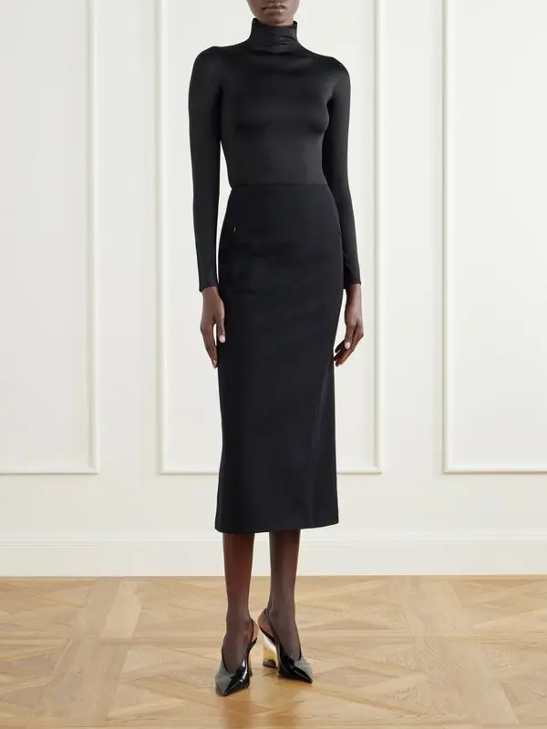 Alaïa Lightweight Wool-felt Pencil Skirt