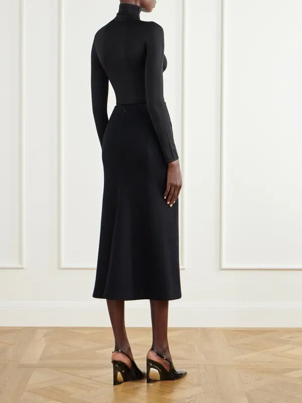 Alaïa Lightweight Wool-felt Pencil Skirt
