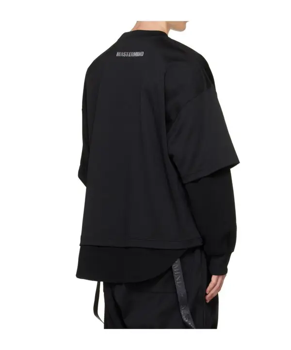 MASTERMIND WORLD Layered-look Pullover Sweatshirt