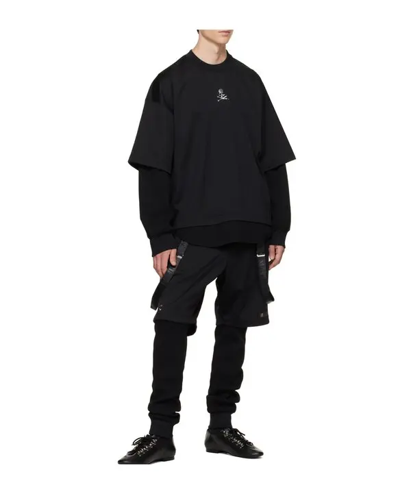 MASTERMIND WORLD Layered-look Pullover Sweatshirt