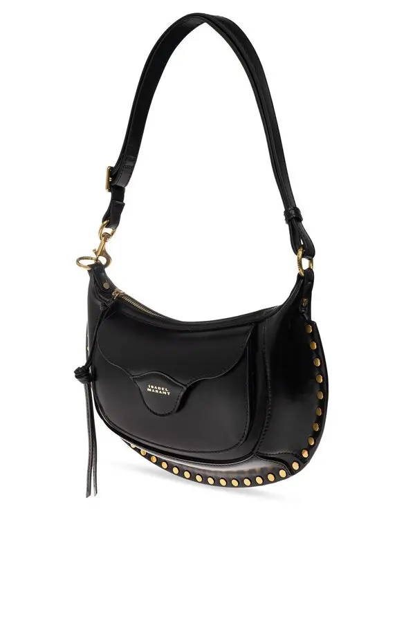 Isabel Marant Étoile Moon Studded Shoulder Bag - Black