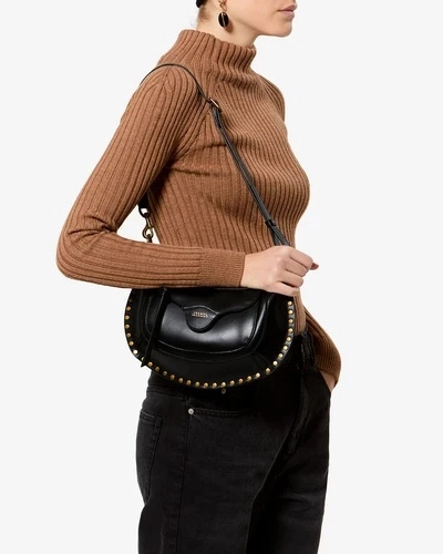Isabel Marant Étoile Moon Studded Shoulder Bag - Black