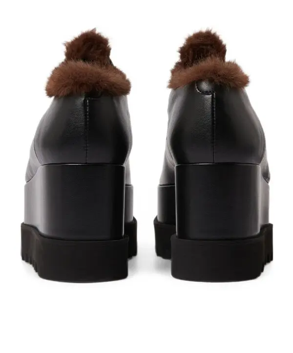 Stella McCartney Elyse Faux-fur Lace-up Shoes
