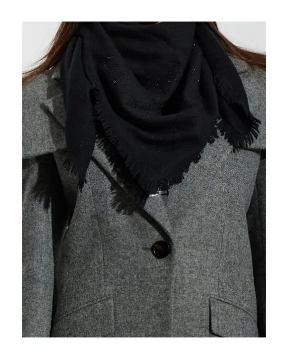 Zadig&Voltaire Stevie Strass Fringed Scarf