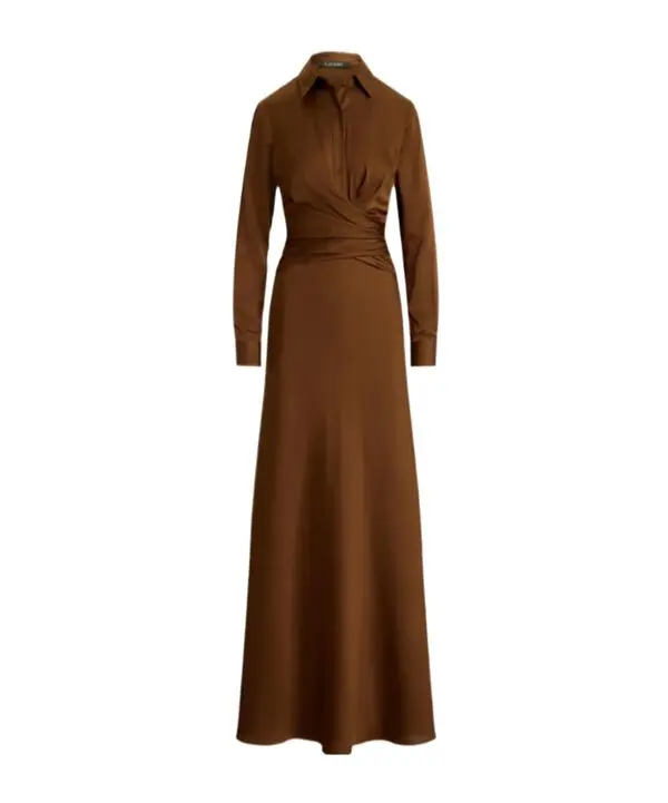 Ralph Lauren Ruffled Button-front Maxi Gown
