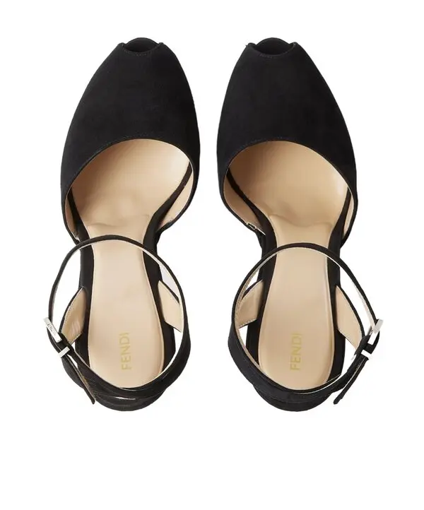 Fendi Illusion Suede Sandals