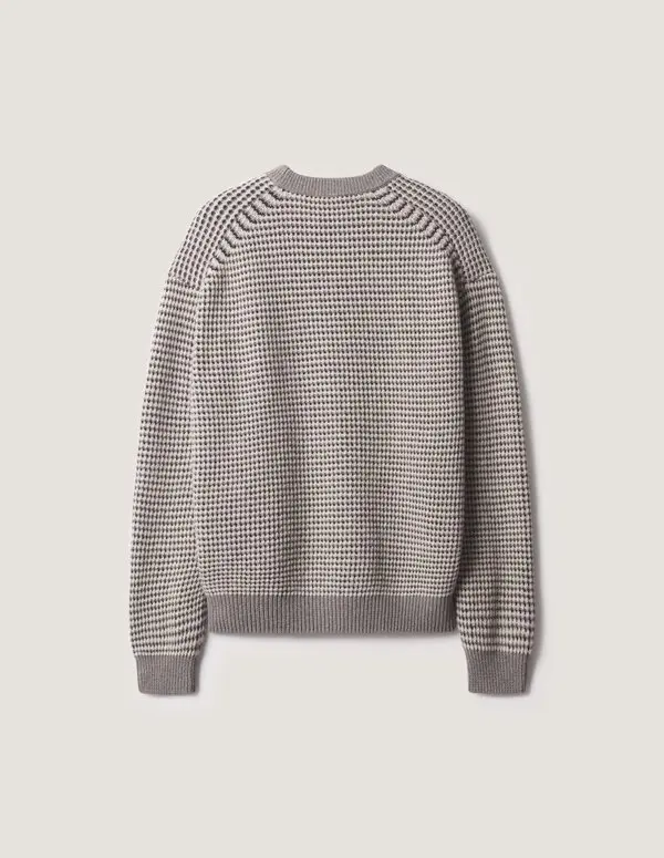 Maison Kitsuné Fox-head Waffle-knit Sweater
