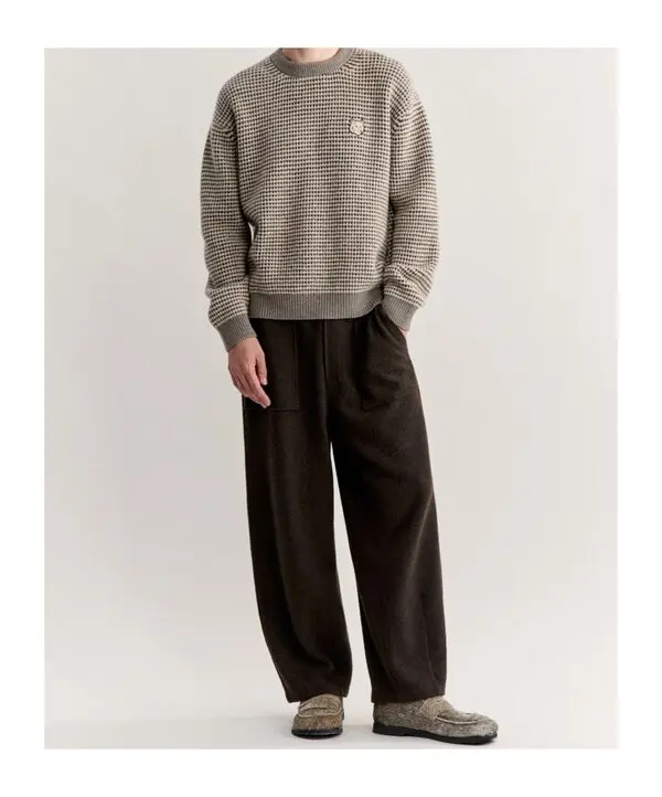 Maison Kitsuné Fox-head Waffle-knit Sweater