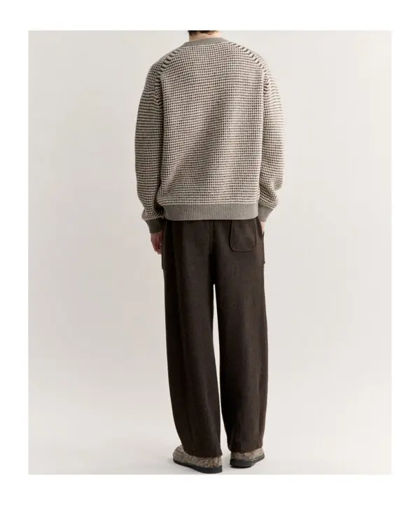 Maison Kitsuné Fox-head Waffle-knit Sweater