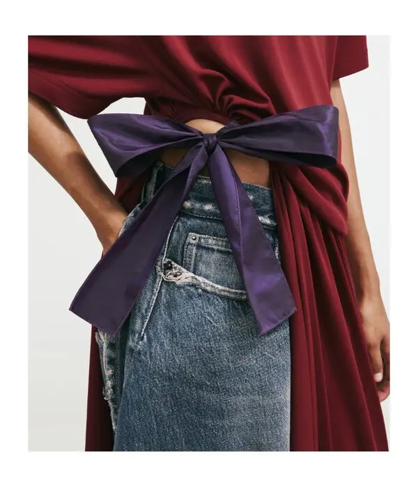 Balenciaga Draped T-shirt Dress
