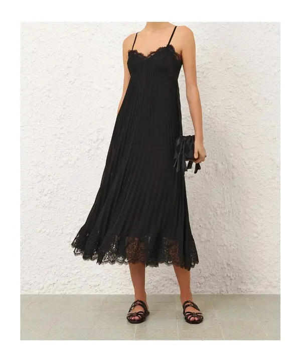 Zimmermann Pleated Slip Dress