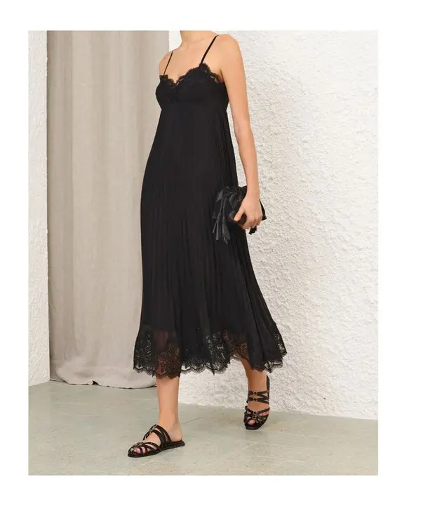 Zimmermann Pleated Slip Dress