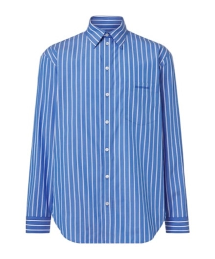 Balenciaga Striped Cotton Poplin Shirt