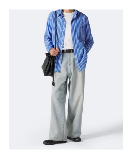 Balenciaga Striped Cotton Poplin Shirt