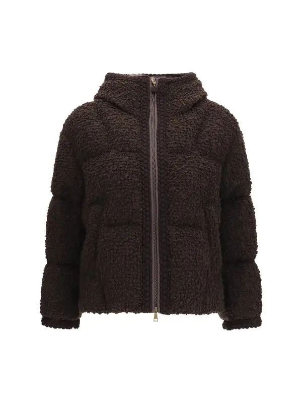 Moncler Cristallin Padded Jacket - Brown