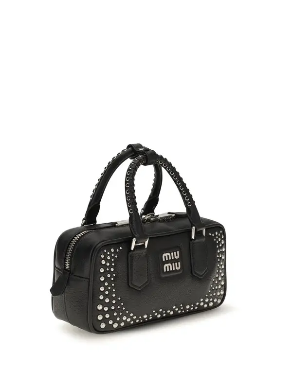Miu Miu Arcadie Studded Leather Handbag