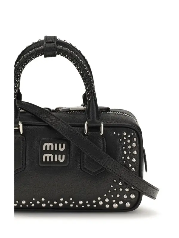 Miu Miu Arcadie Studded Leather Handbag