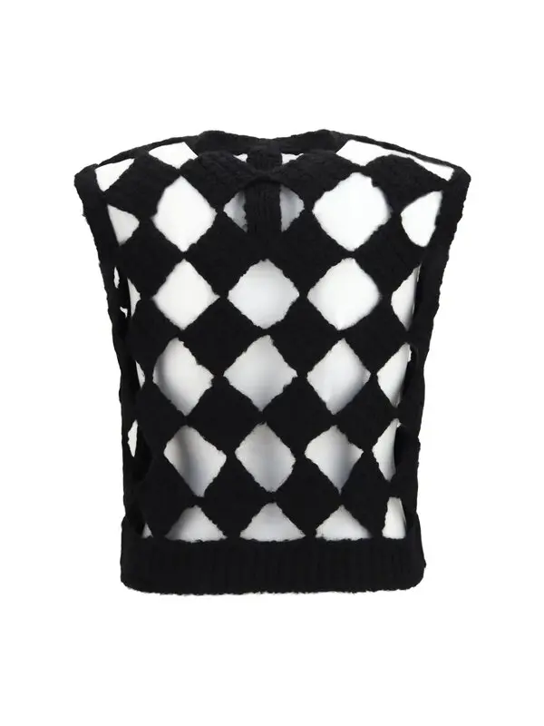 Rick Owens Open Knit Vest