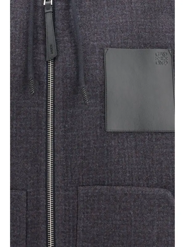 Loewe Wool Blend Hooded Jacket