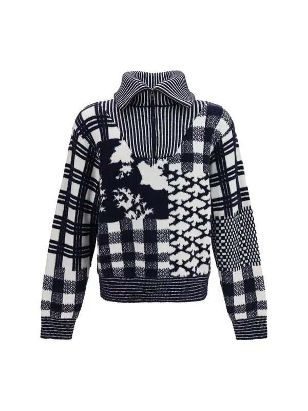 Loewe Wool Zip Sweater - Blue