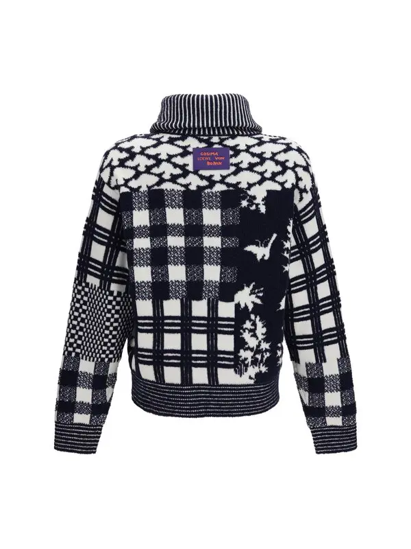 Loewe Wool Zip Sweater - Blue