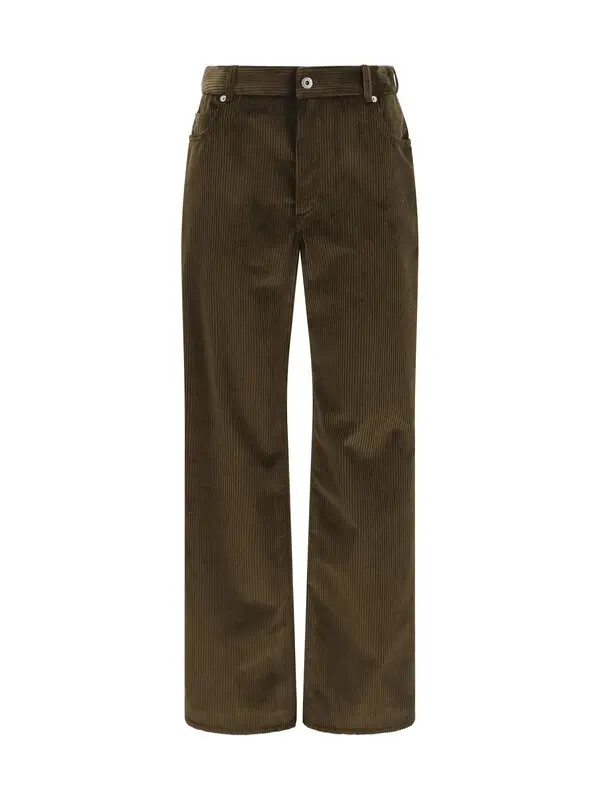 Loewe Cotton Corduroy Pants - Brown