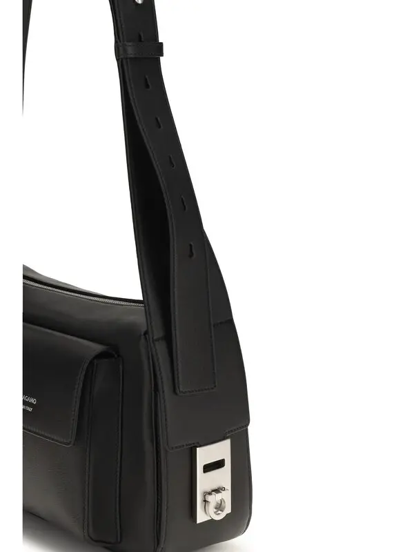 FERRAGAMO Hug Buckle Utility Shoulder Bag
