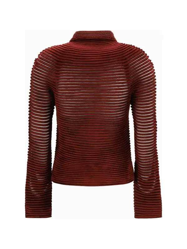 Giorgio Armani Openwork Viscose-blend Cardigan - Multicolor