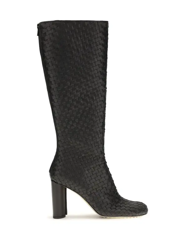 Bottega Veneta Cherry Intrecciato High Boots