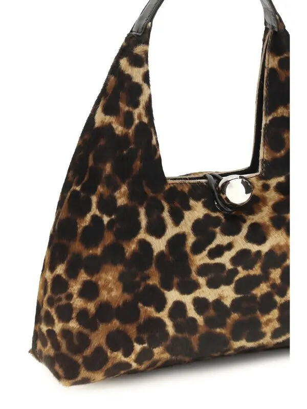 Marni Small Trapeze Leopard Handbag