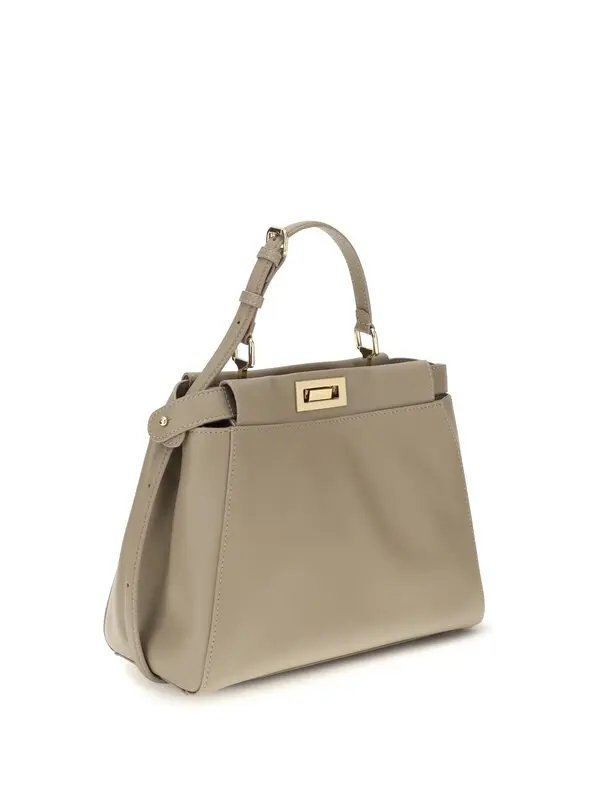 Fendi My Peekaboo Small Shoulder Bag - Cream