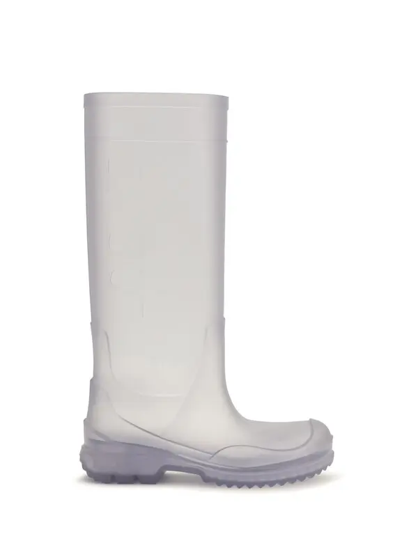 Loewe Logo Rubber Rain Boots - Gray