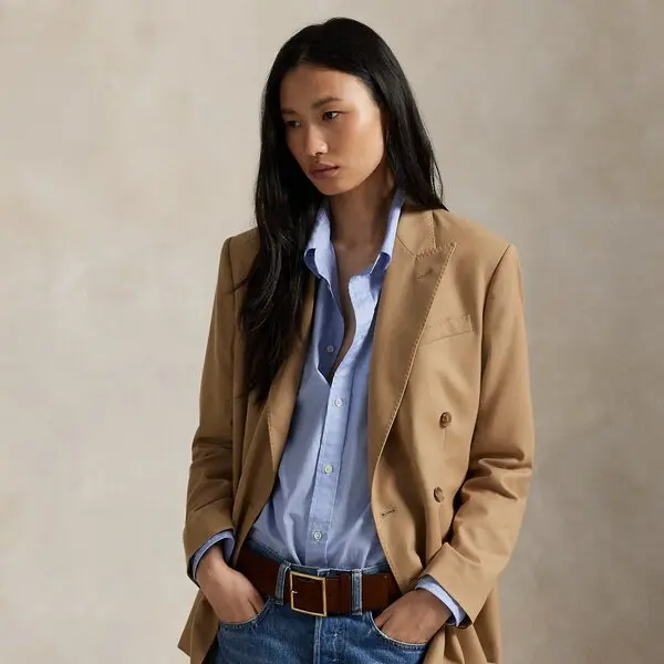 Ralph Lauren Double-breasted Stretch-wool Blazer