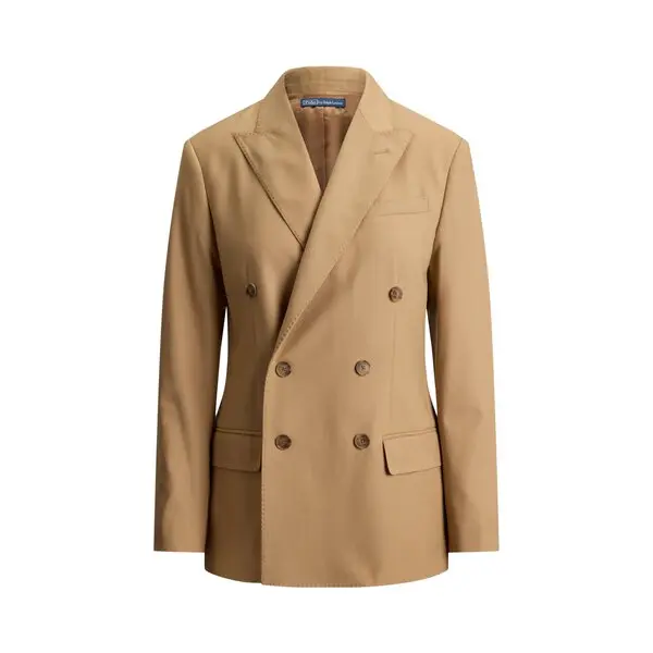 Ralph Lauren Double-breasted Stretch-wool Blazer