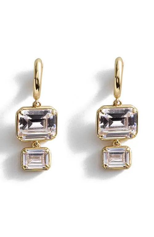 Baublebar Felicity Crystal Drop Earrings - Clear