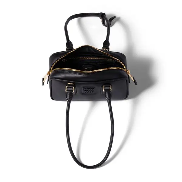 Miu Miu Arcadie Leather Bag - Black